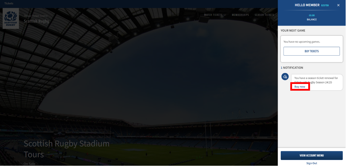 2025/26 Edinburgh Rugby Season Ticket | How to Renew – Scottish Rugby