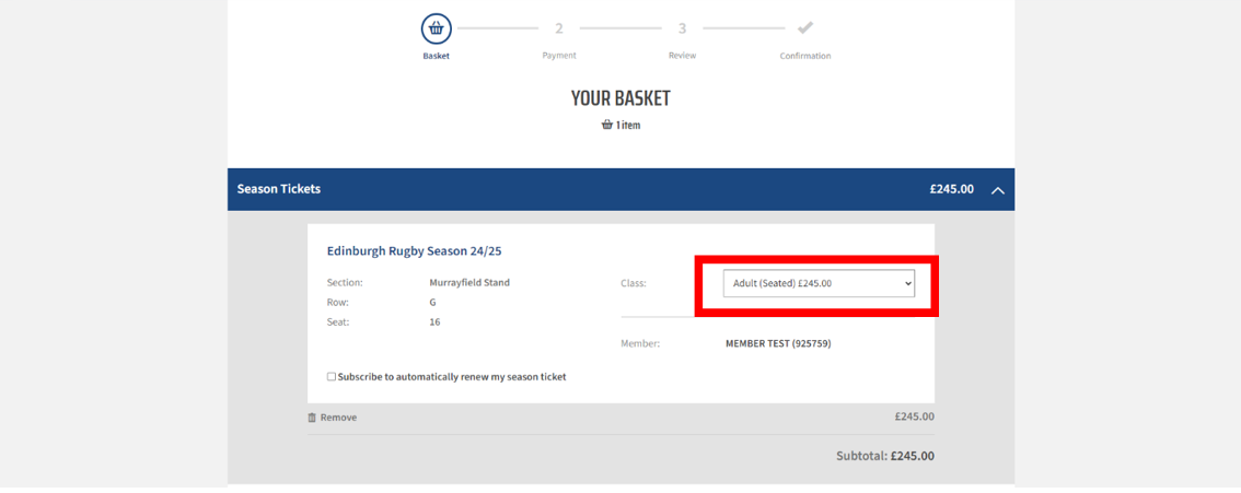 2025/26 Edinburgh Rugby Season Ticket | How to Renew – Scottish Rugby